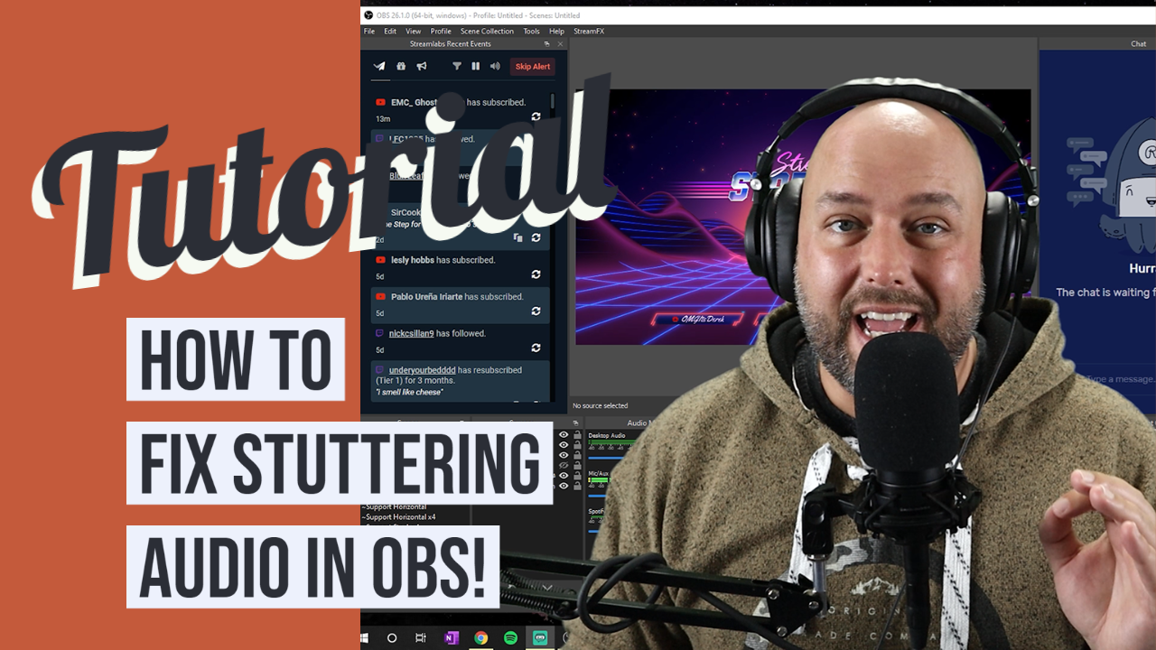How To Fix Stuttering Audio in OBS Studio - OMG It's Derek