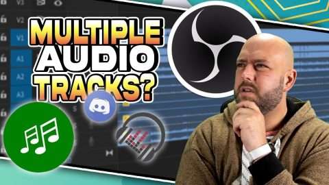 How To Setup/Separate Multiple Audio Tracks in OBS Studio | OMG It's Derek